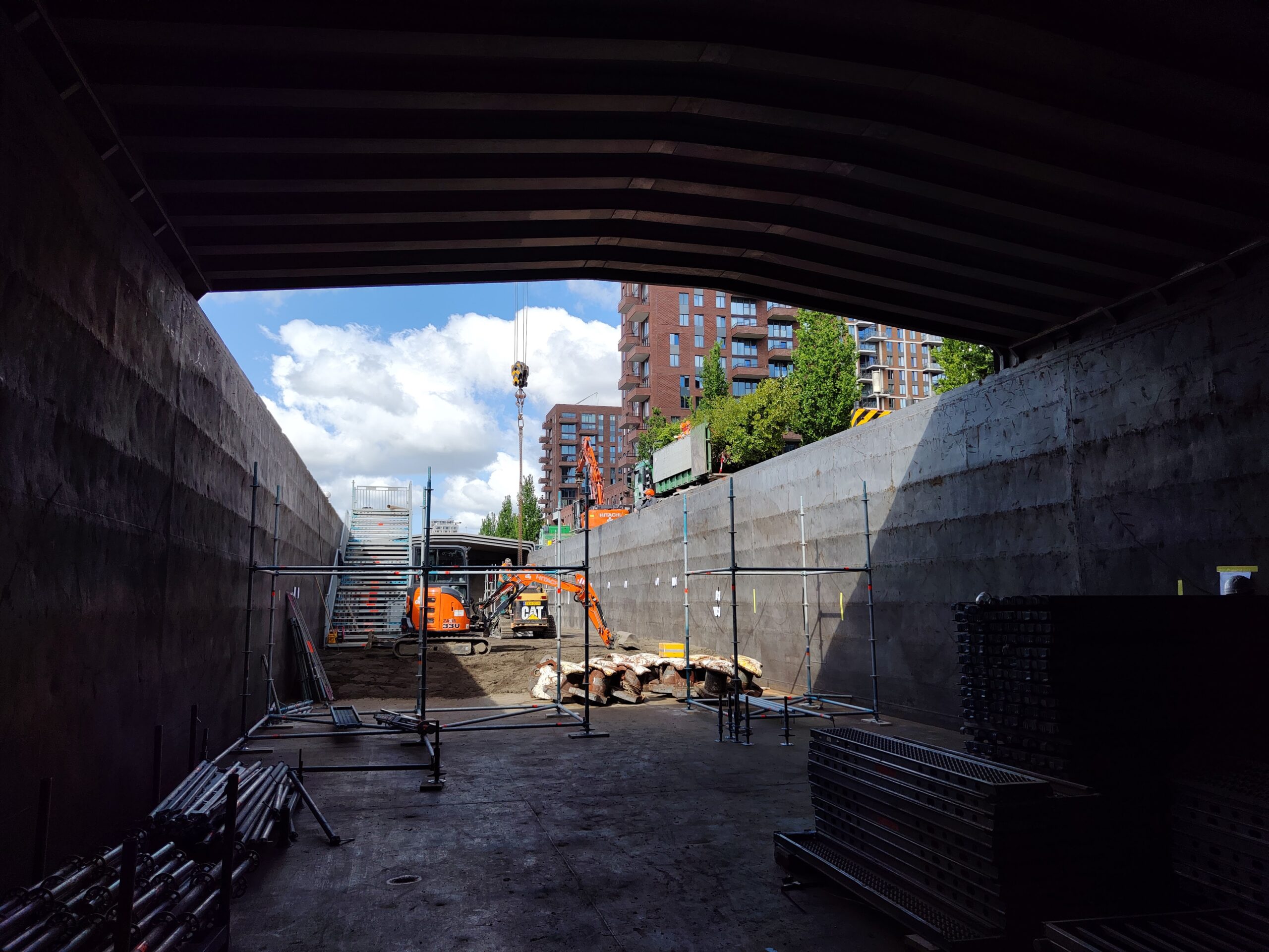 De opbouw van het festivalhart in beeld - Rotterdam Architectuur Maand